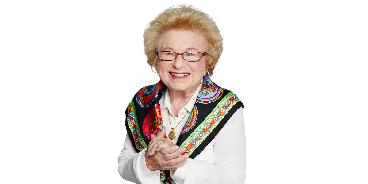Dr. Ruth, Sex Therapist, Media Personality, Author, Talk Show Host, and ...